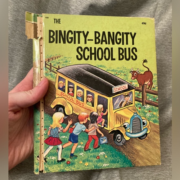 Other | The Bingitybangity School Bus Vintage Illustrated Childrens ...